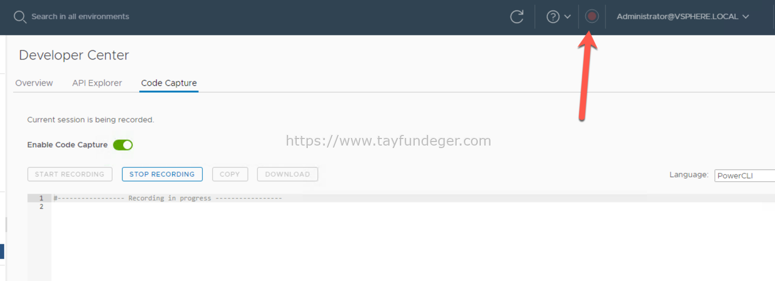 Developer Center - Code Capture | VMware Virtualization Blog