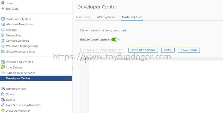 Developer Center - Code Capture | VMware Virtualization Blog
