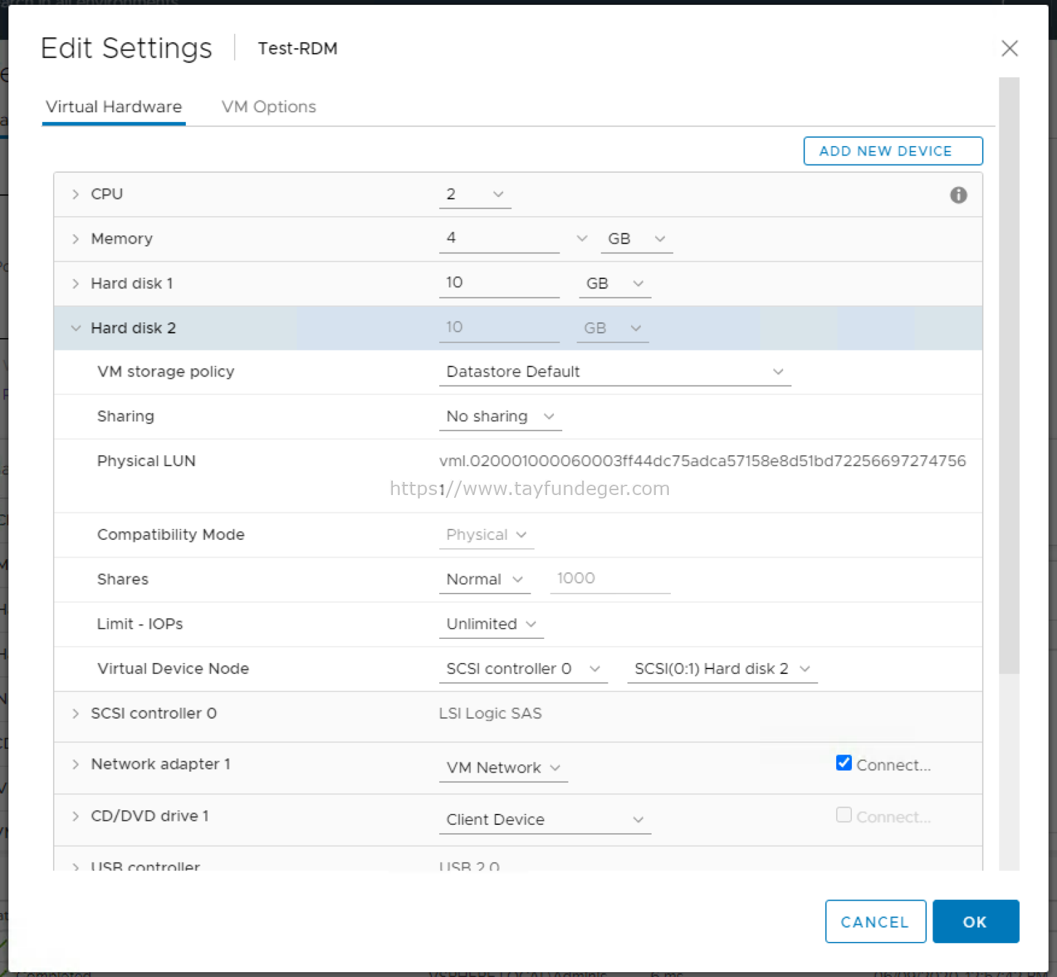 RDM to VMDK Convert | VMware Virtualization Blog