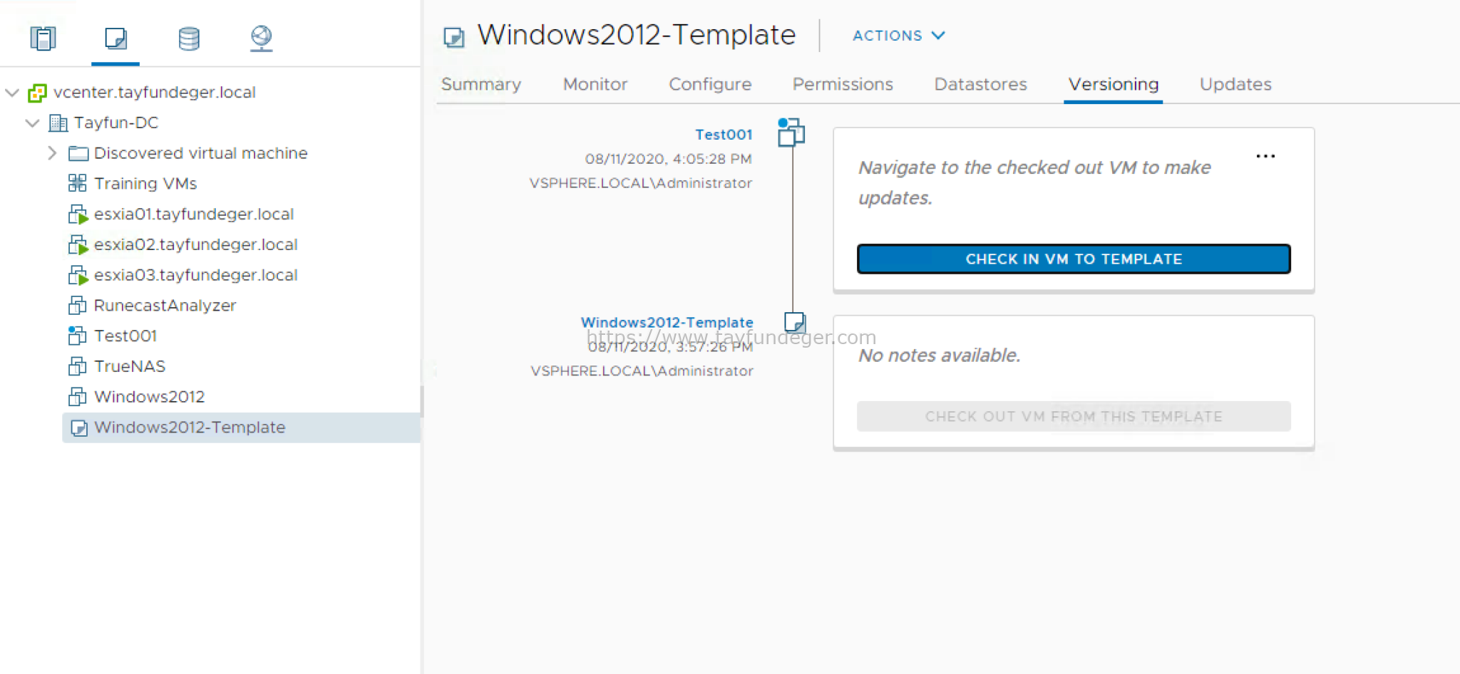 VM Template Versioning Nedir? | VMware Virtualization Blog