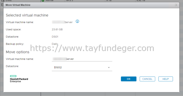 Hpe Simplivity Vm Datastore Migration Vmware Virtualization Blog