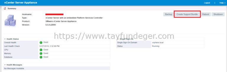 vCenter Support Bundle Nasıl Oluşturulur? | VMware Virtualization Blog