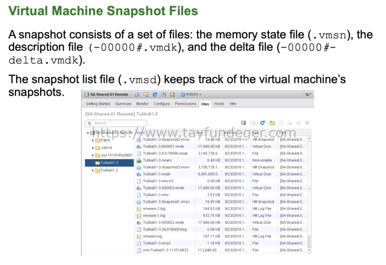 Objective 5.1 – Determine effective snapshot use cases | VMware ...